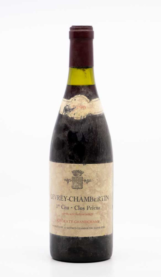 SOROKATY GRANDCHAMP - Gevrey Chambertin 1er Cru Clos Prieur 1990 rouge ...